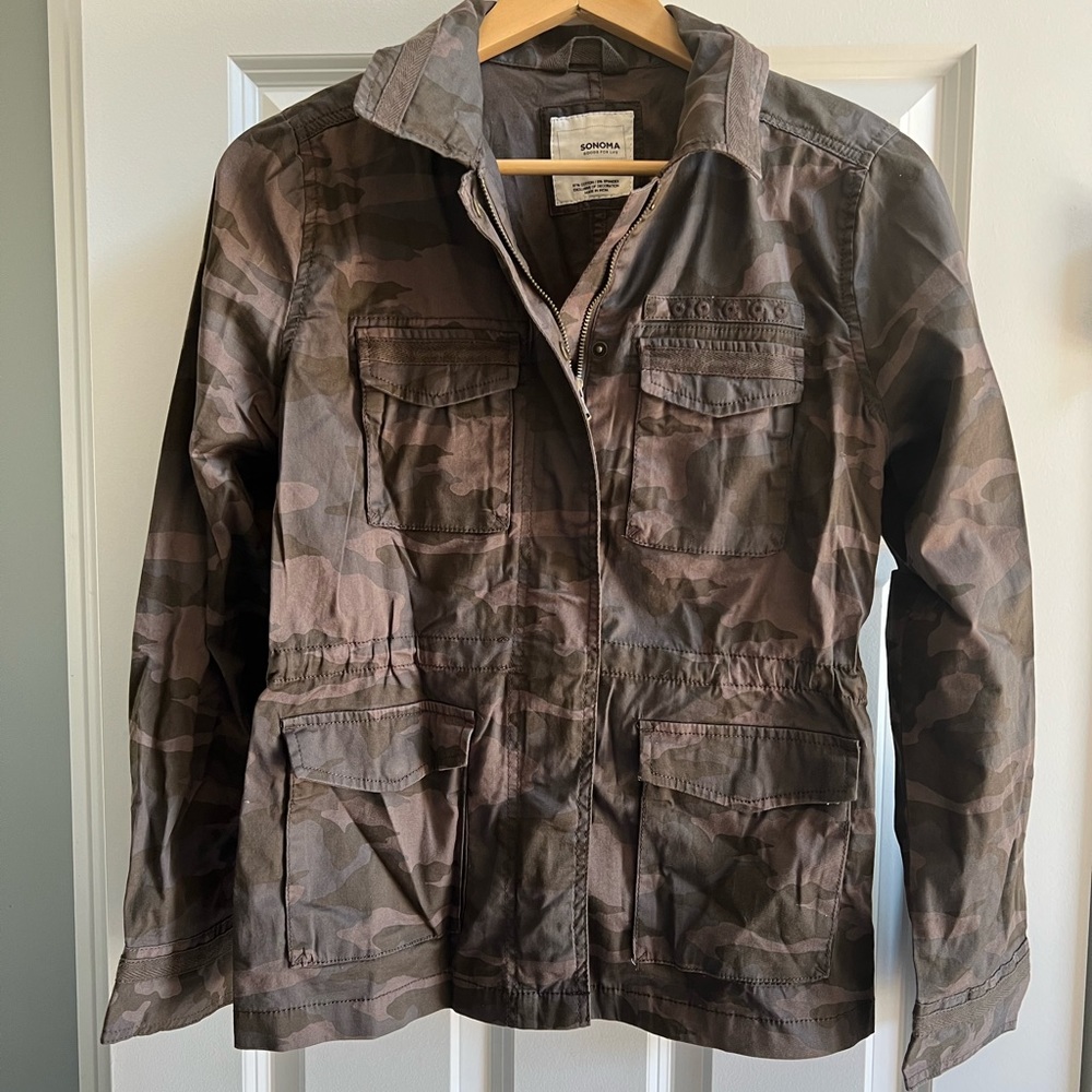 Light Weight Camo Utility Jacket - Gem